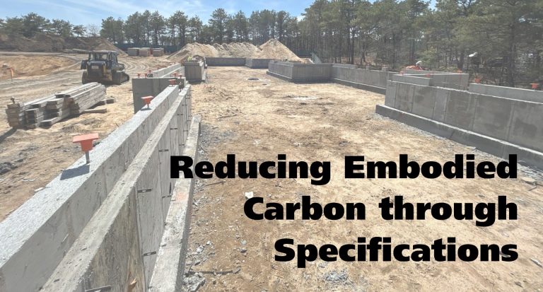 Reducing Embodied Carbon through Specifications – Amenta Emma Architects